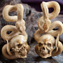 Fossilized Mammoth Skulls And Snakes Design