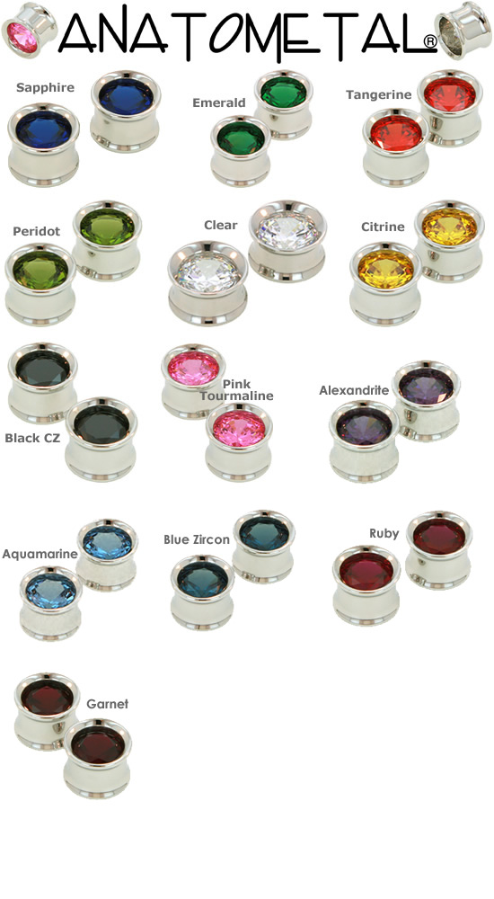 Custom Order Steel Floating Gem Eyelet