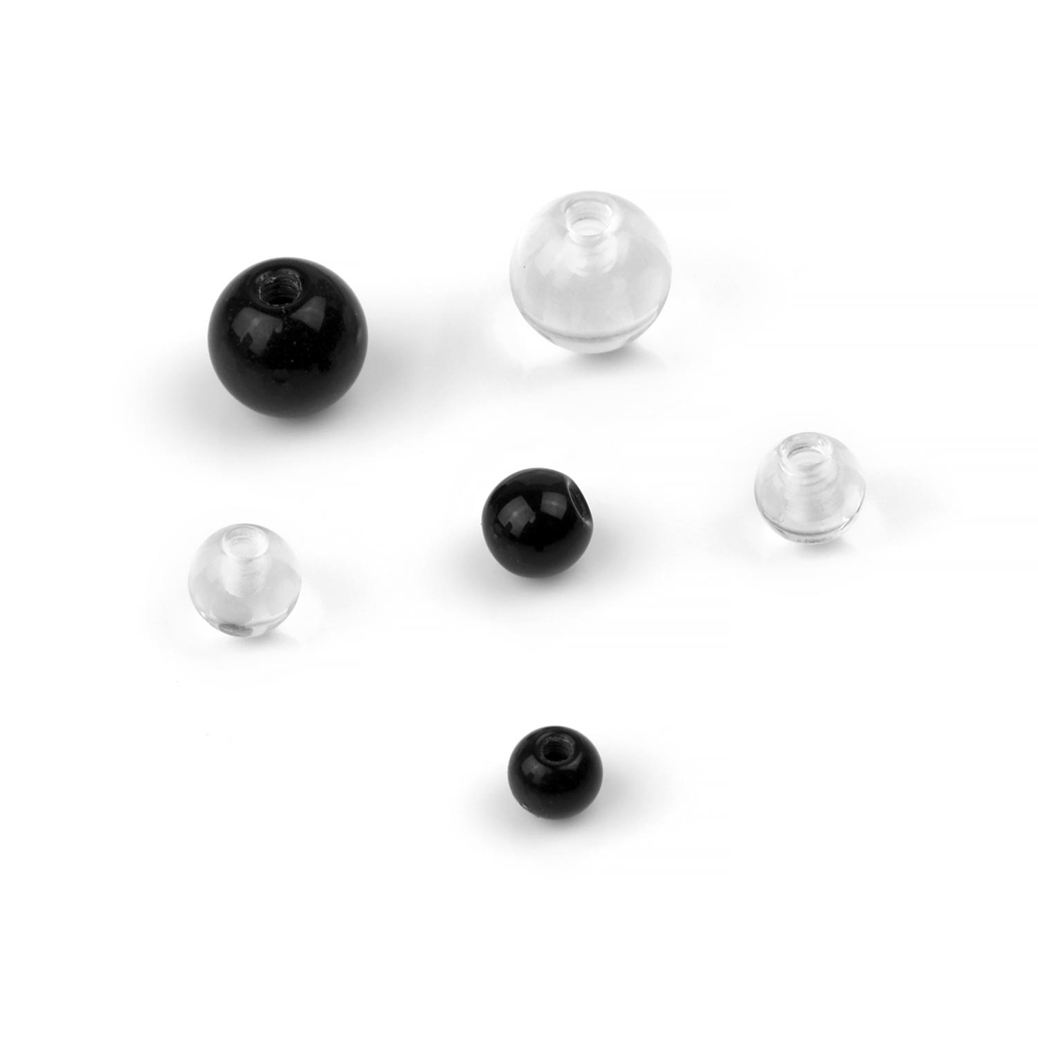 Externally Threaded Acrylic Ball Ends
