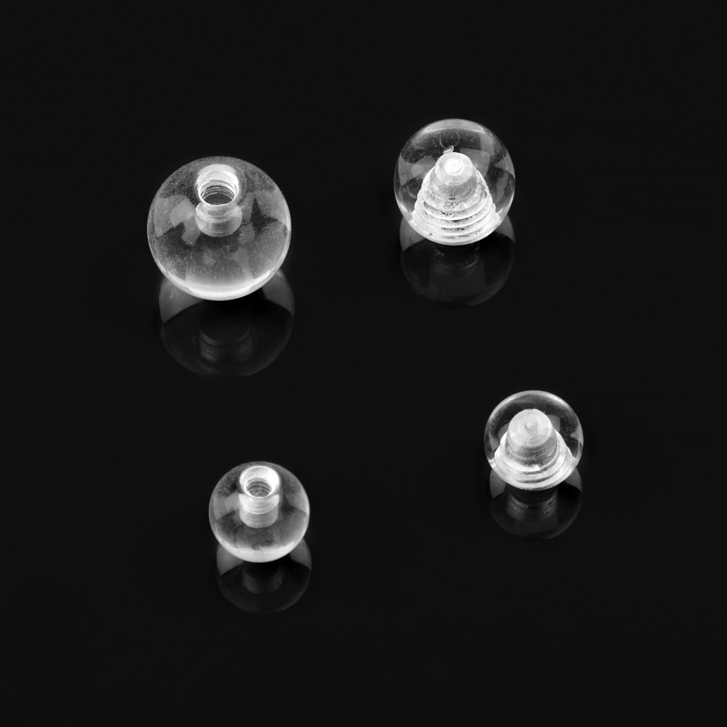 Externally Threaded Acrylic Ball Ends