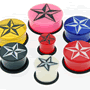 Acrylic Single Flare Nautical Star Plug