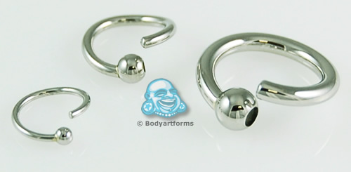 Custom Steel Fixed Bead Ring - Anatometal