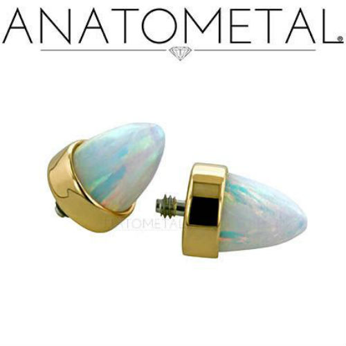 Custom Order Bezel Set Bullet Threaded End
