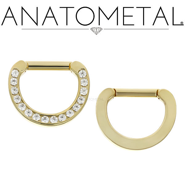 Pre-order 18k Gold Hinge Gemmed Ring