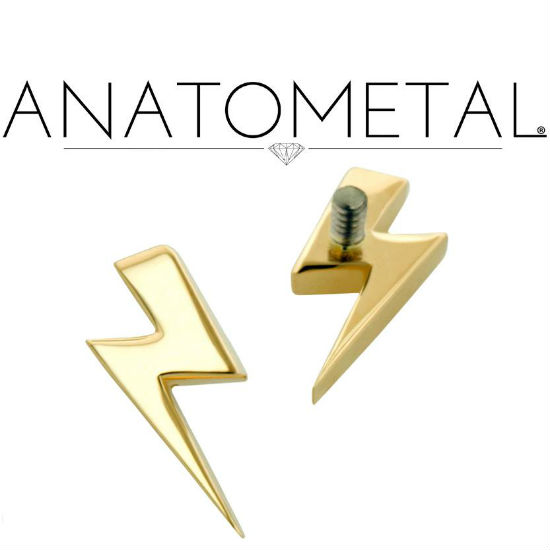 Custom Order 18k Gold Bolt End