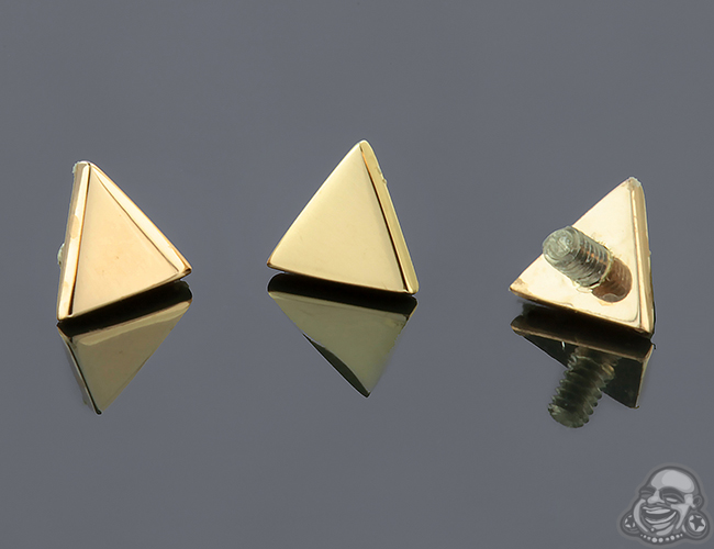 Custom Order 18k Gold Triangle End