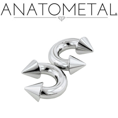 Custom Order Steel Circular Barbell With Spikes