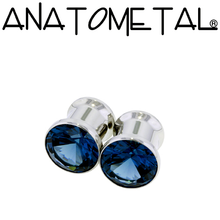 Custom Order Steel Single Stone Faceted Gem Eyelets