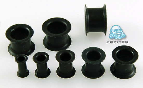 Clearance Long Silicone Eyelet (black)