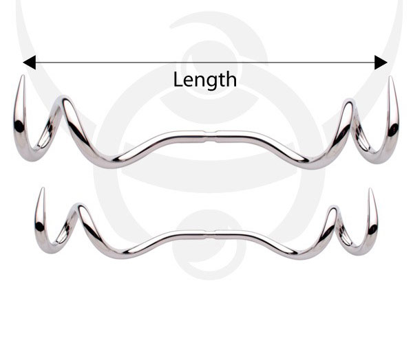 Custom Order Steel Double Septum Curl
