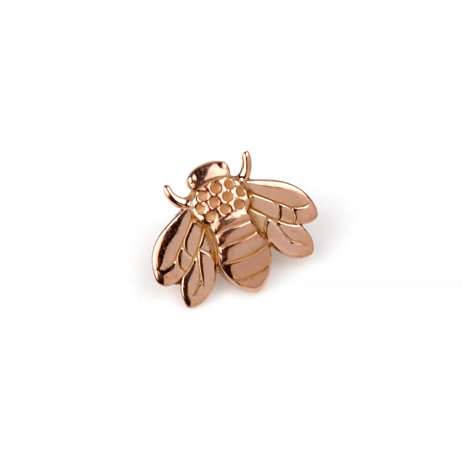 Custom Order 14k Gold Bumble Bee Internally Threaded End