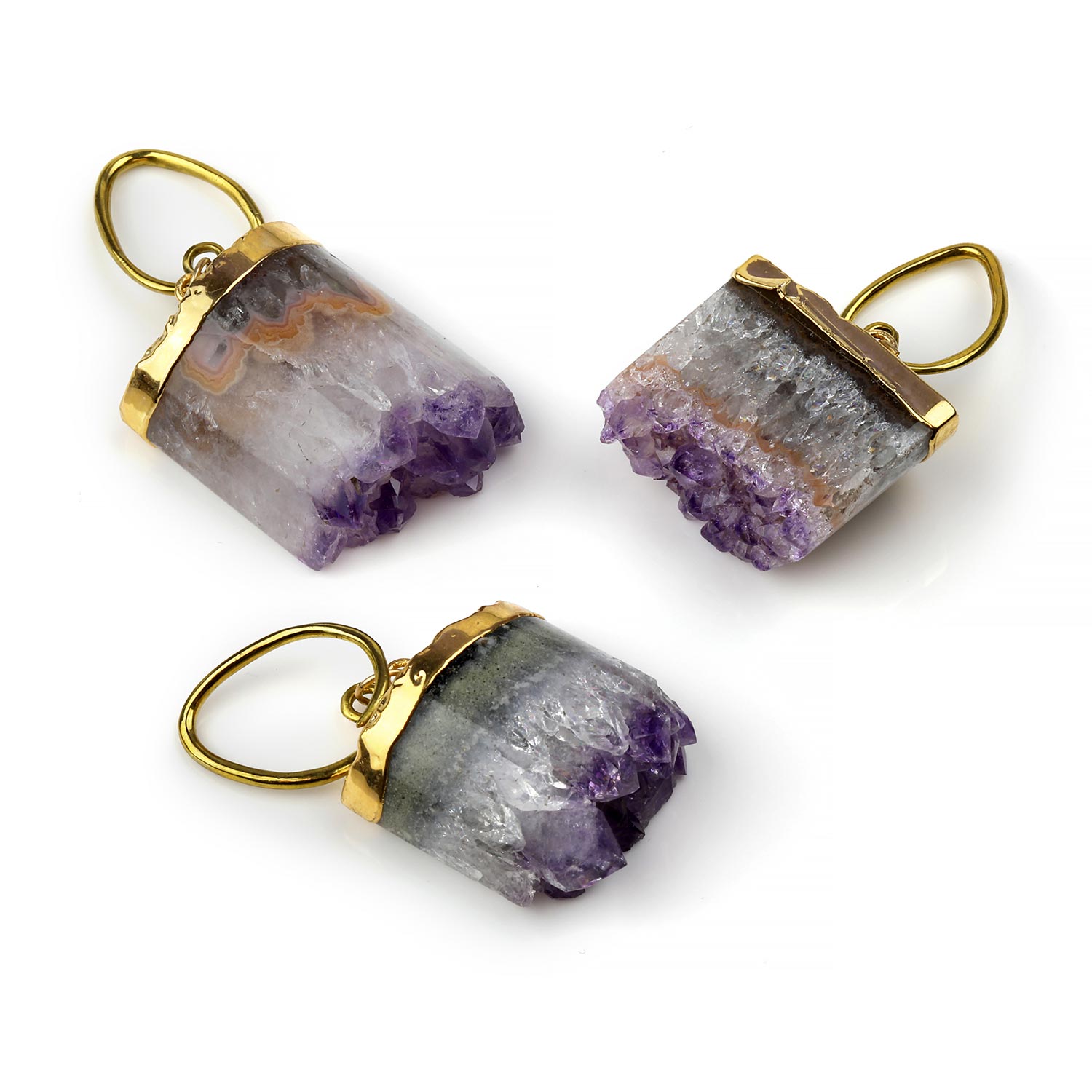 Amethyst Half Cylinder Hanging Designs