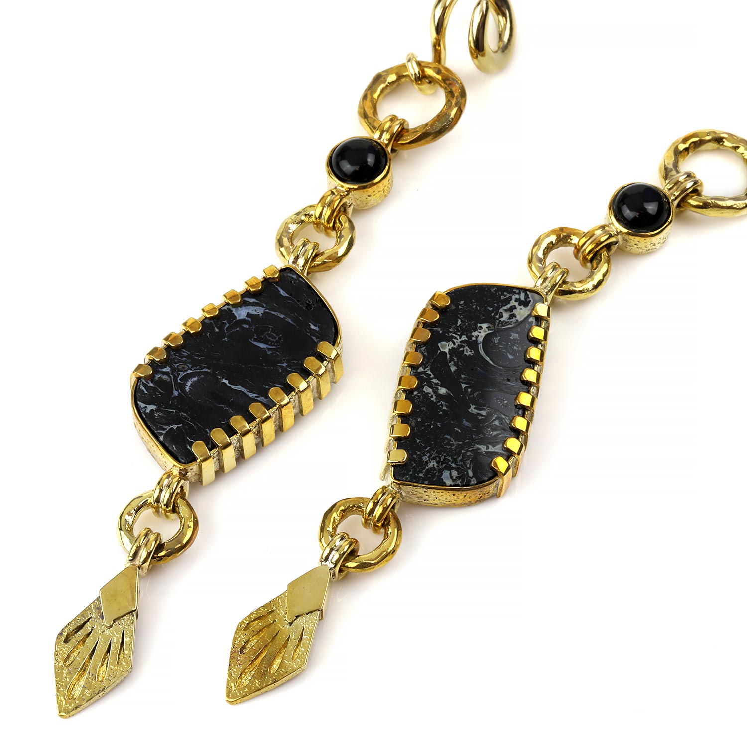 Solid Brass Palm Root Weights For Stretched Lobes