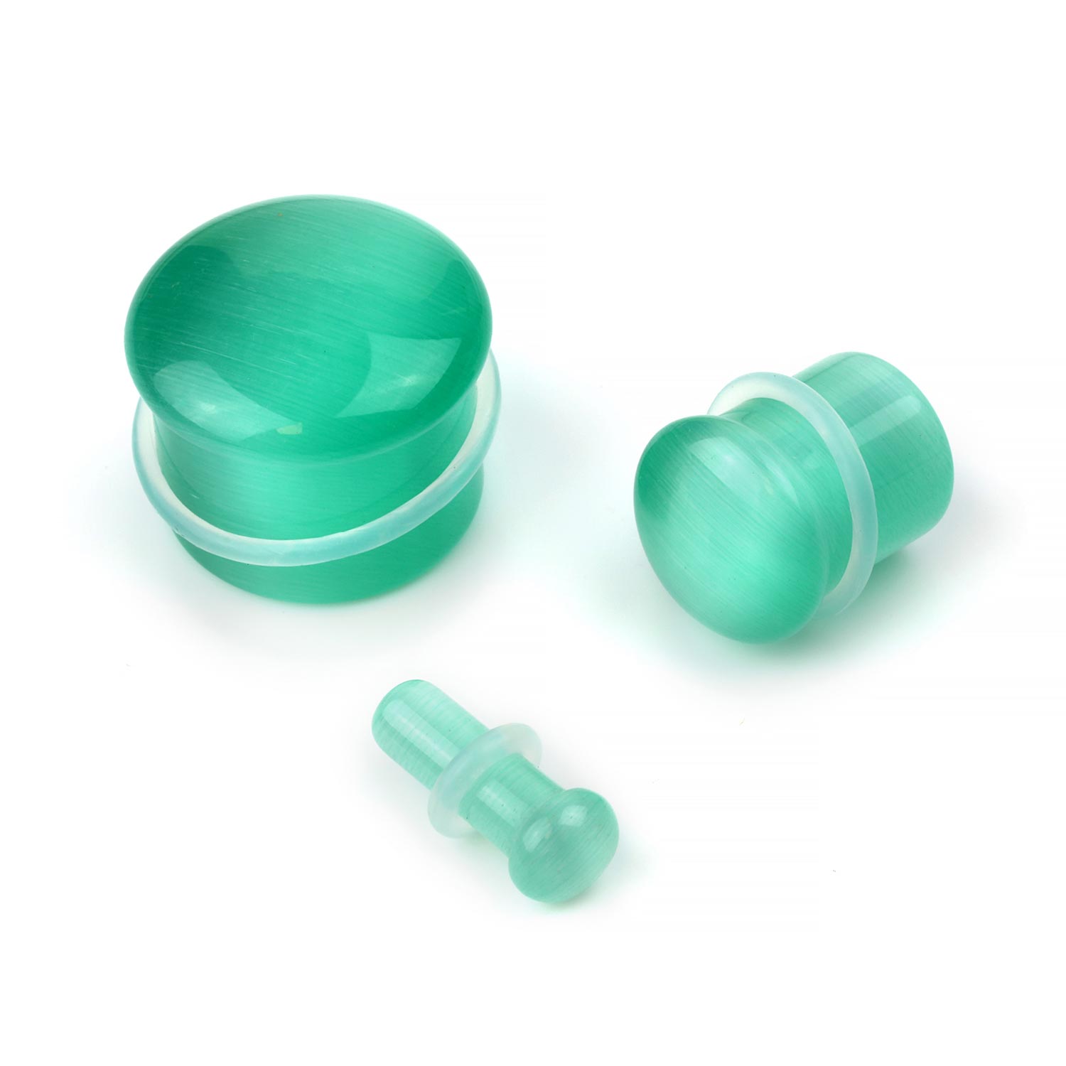 Single Flare Cat Eye Glass Plugs