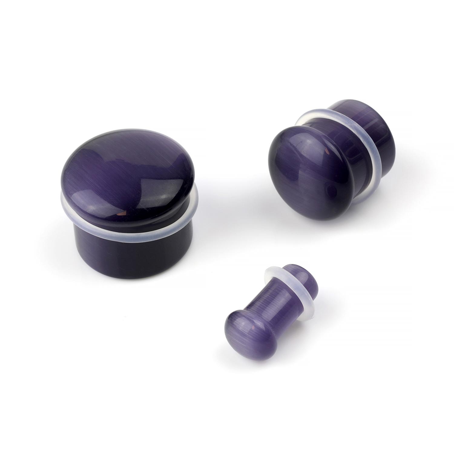 Single Flare Cat Eye Glass Plugs