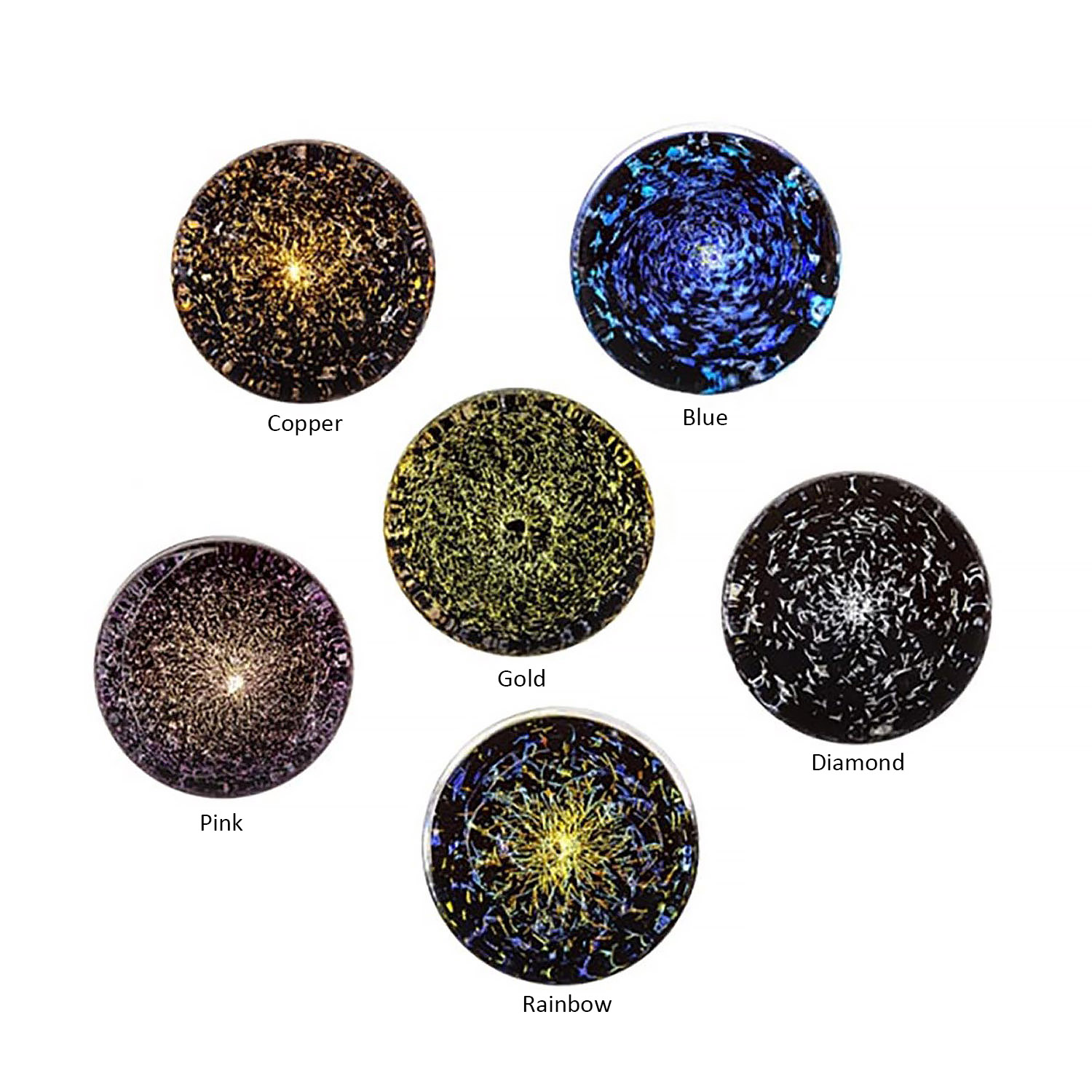 Amberpurple Jellyfish Galaxy Background Double Flare Plug