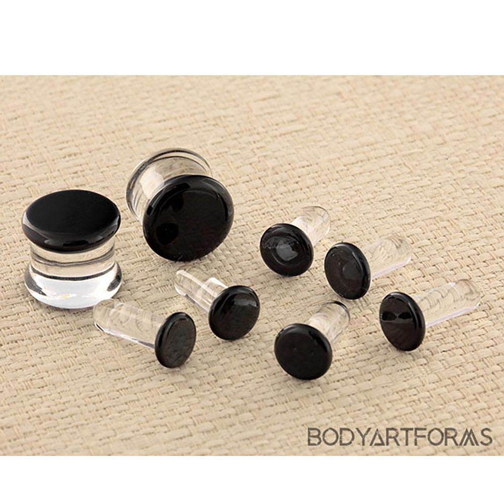 (2nds/blemished) Gws Pyrex Double Flare Colorfront Plugs