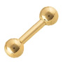 Body Gems Solid 14k Gold Straight Barbell