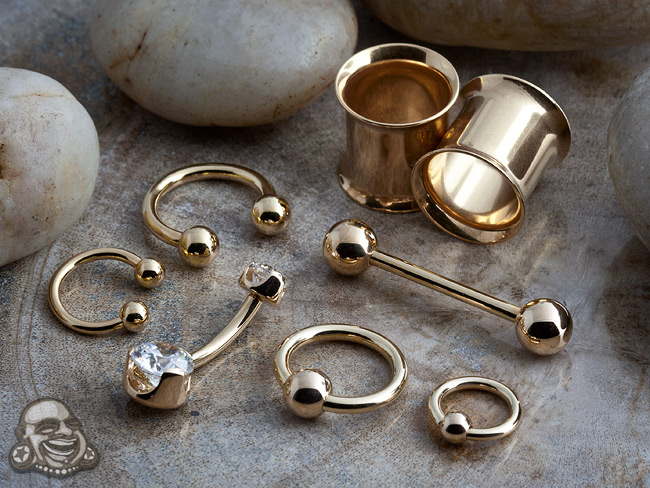 Custom Order Gold Plugs And Eyelets