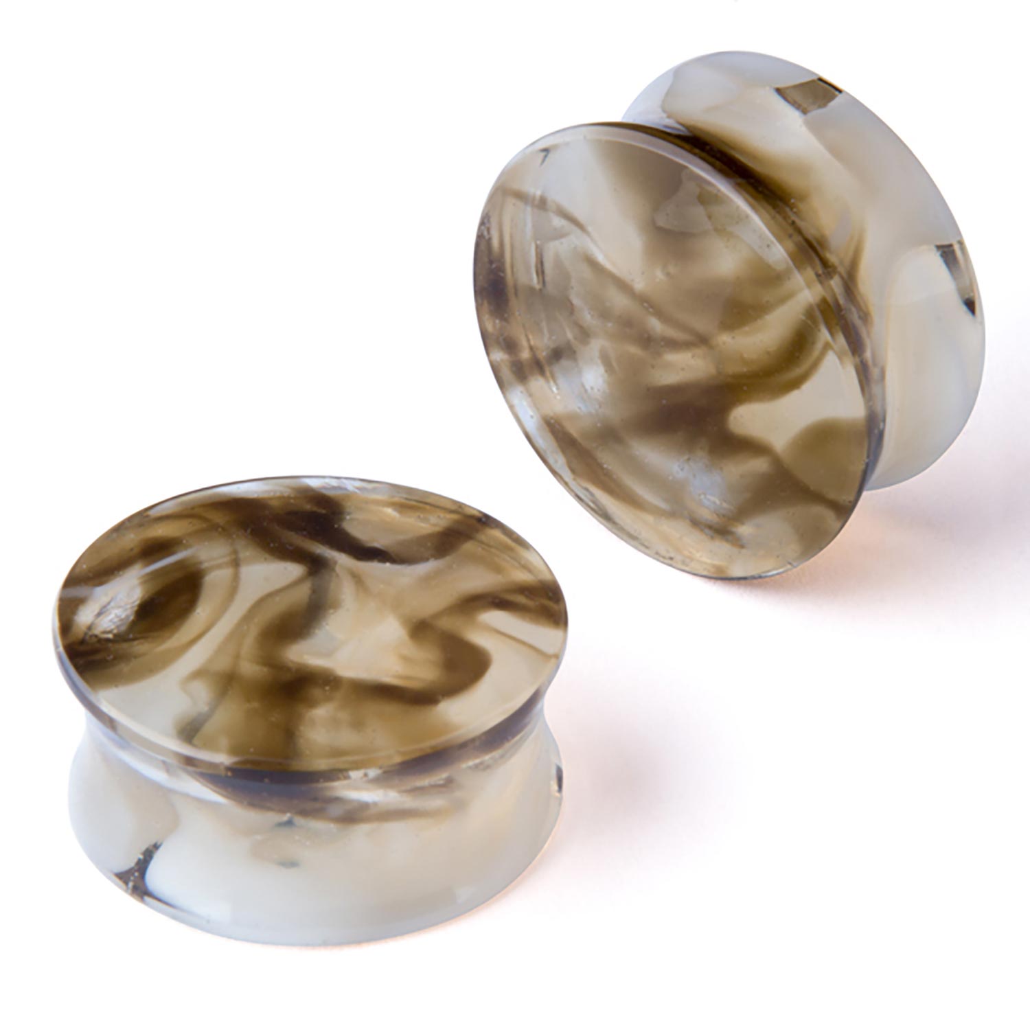 Custom Order Glass Power Double Flare Plug