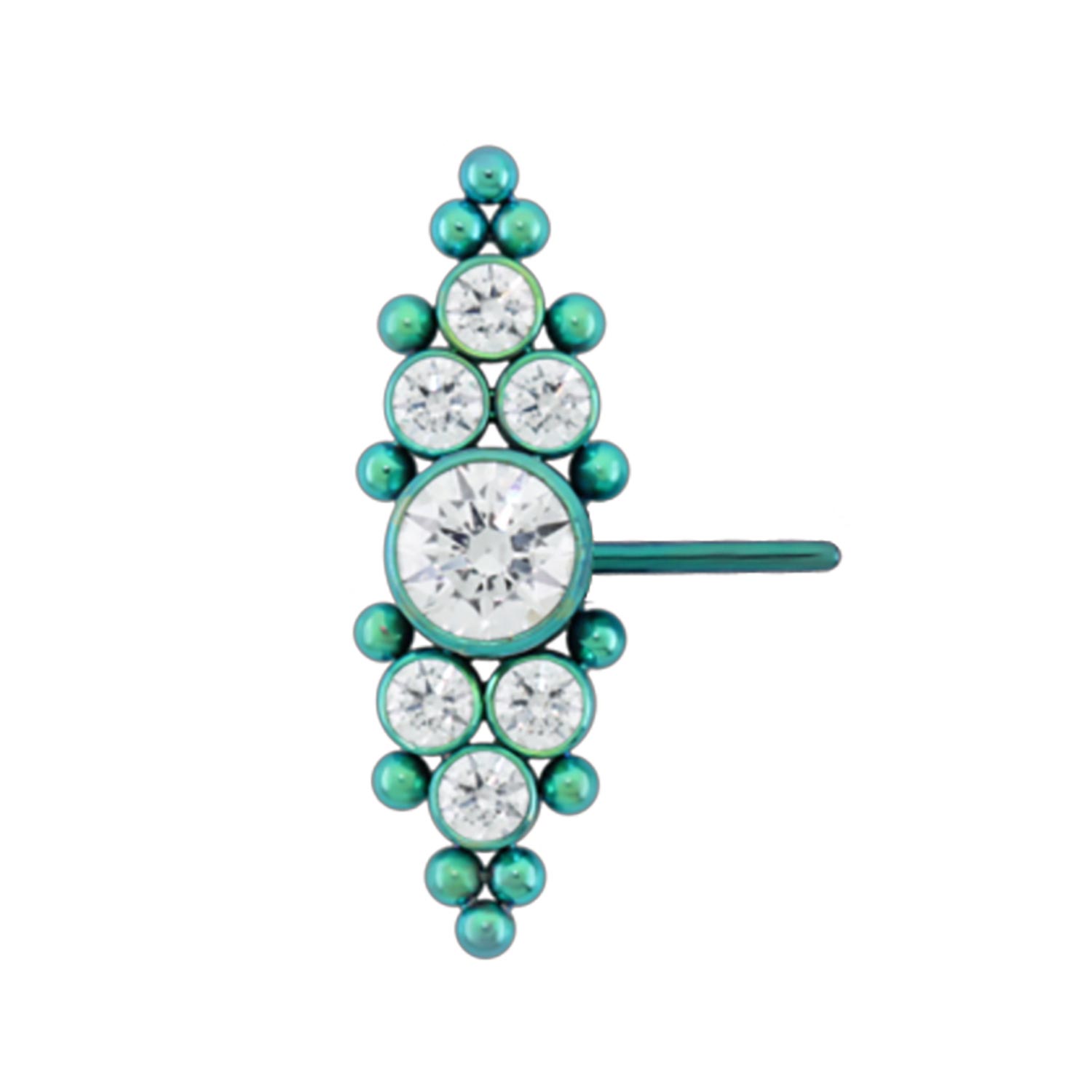 Custom Order Titanium Hc10t Side Set Bijoux Threadless End