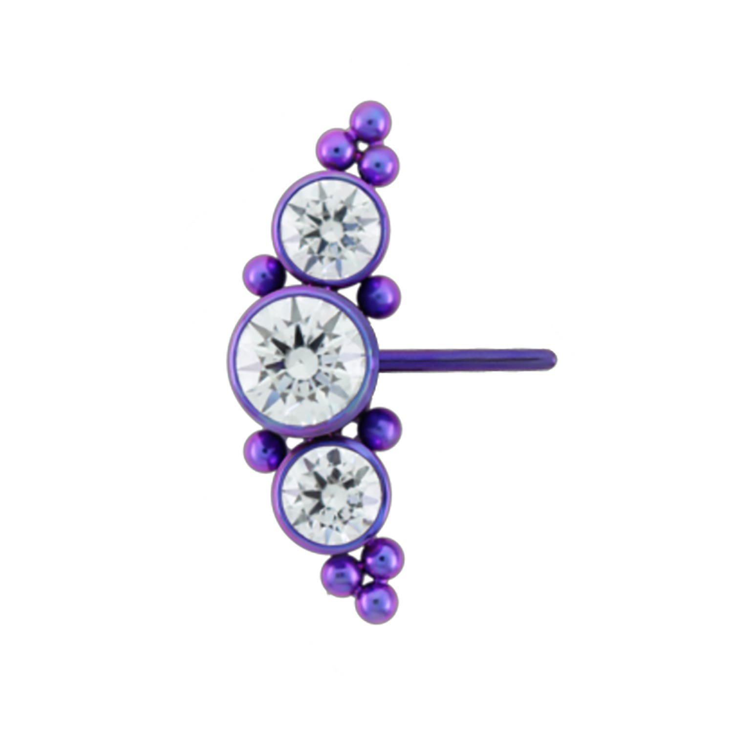 Leroi Titanium Hc11t-20 Side Set Bijoux Threadless End