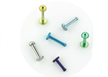 Custom Order Titanium Flatback Labret With Halfdome