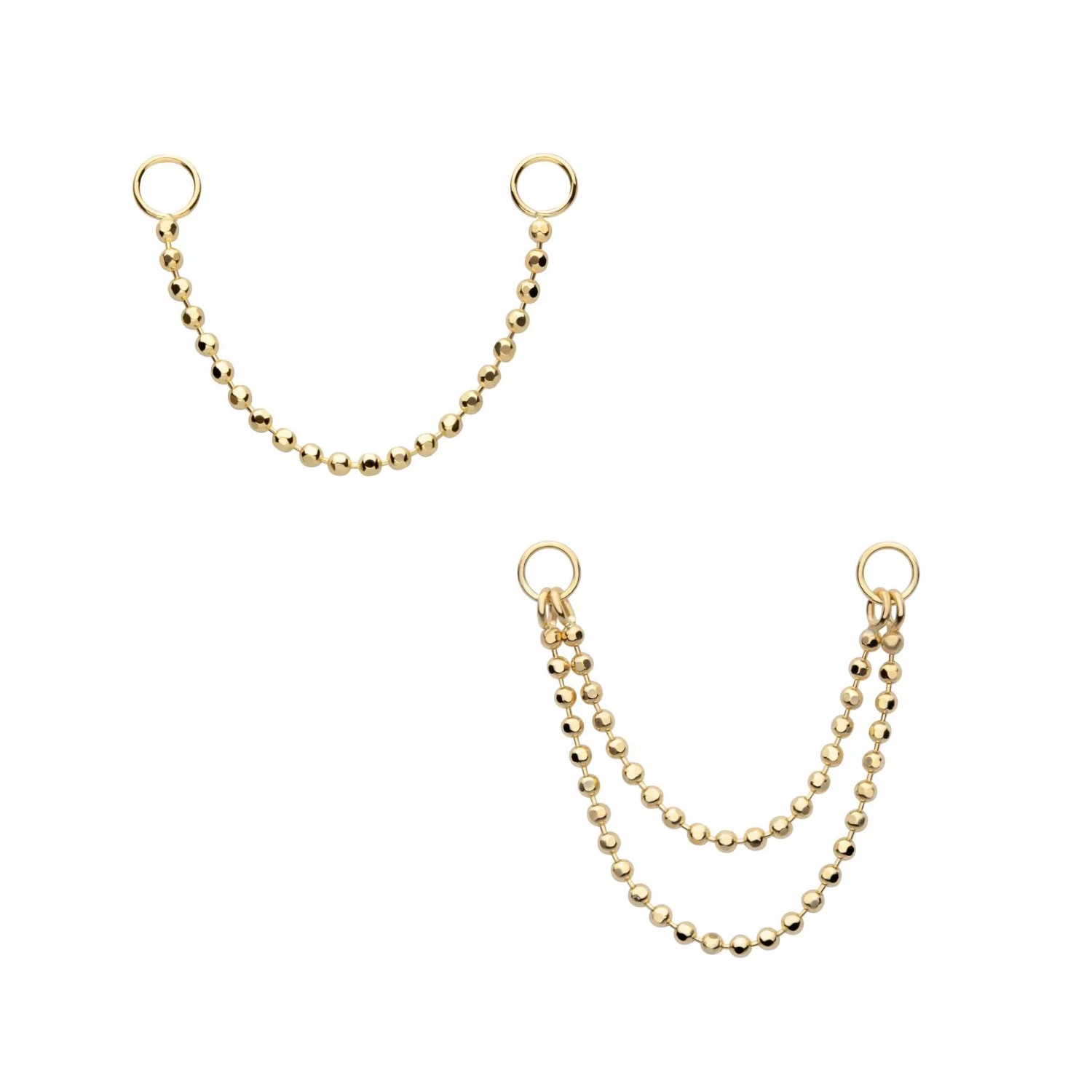 Custom Order 14k Gold Bead Chain