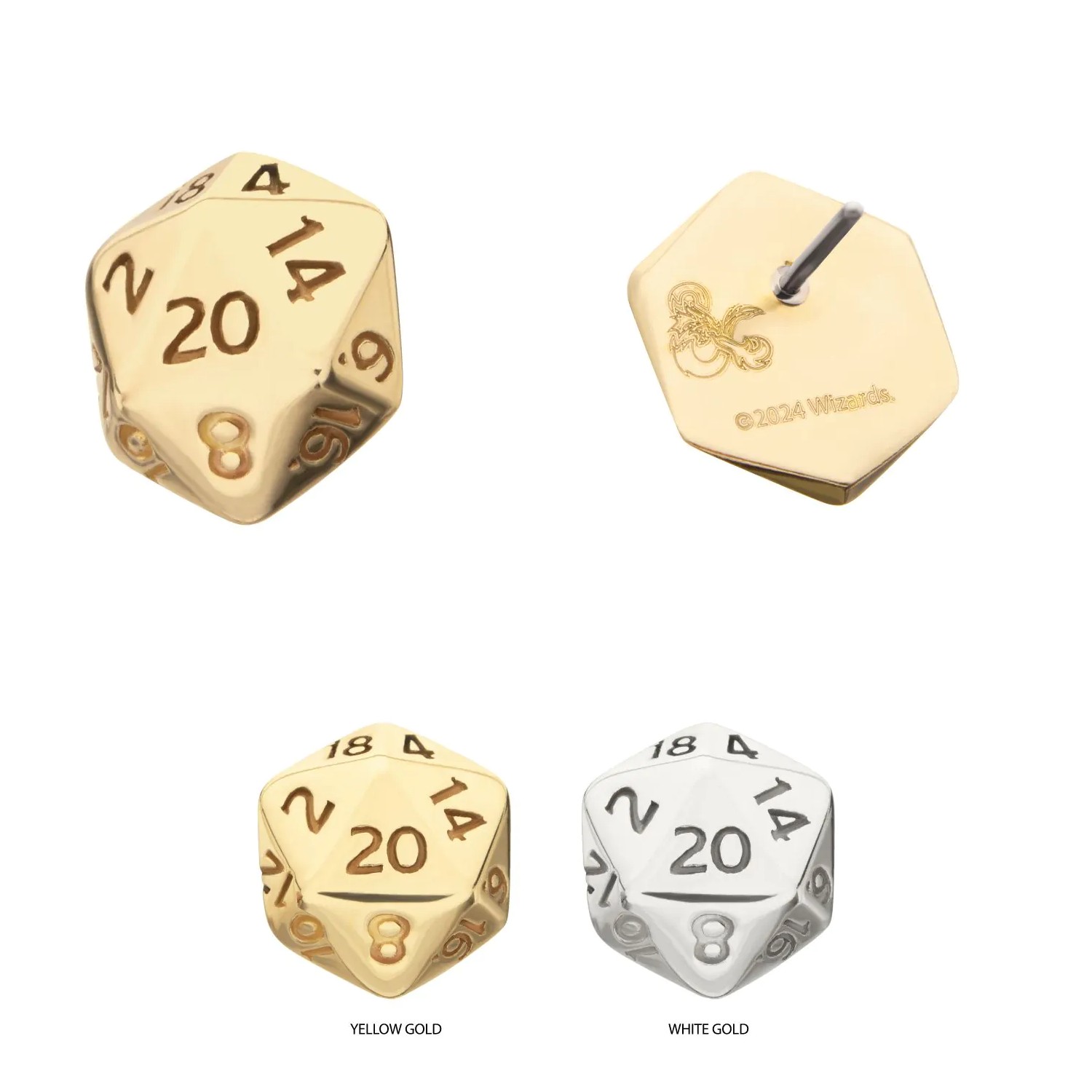 Dungeons & Dragons 3d Flat Back Dice Threadless End