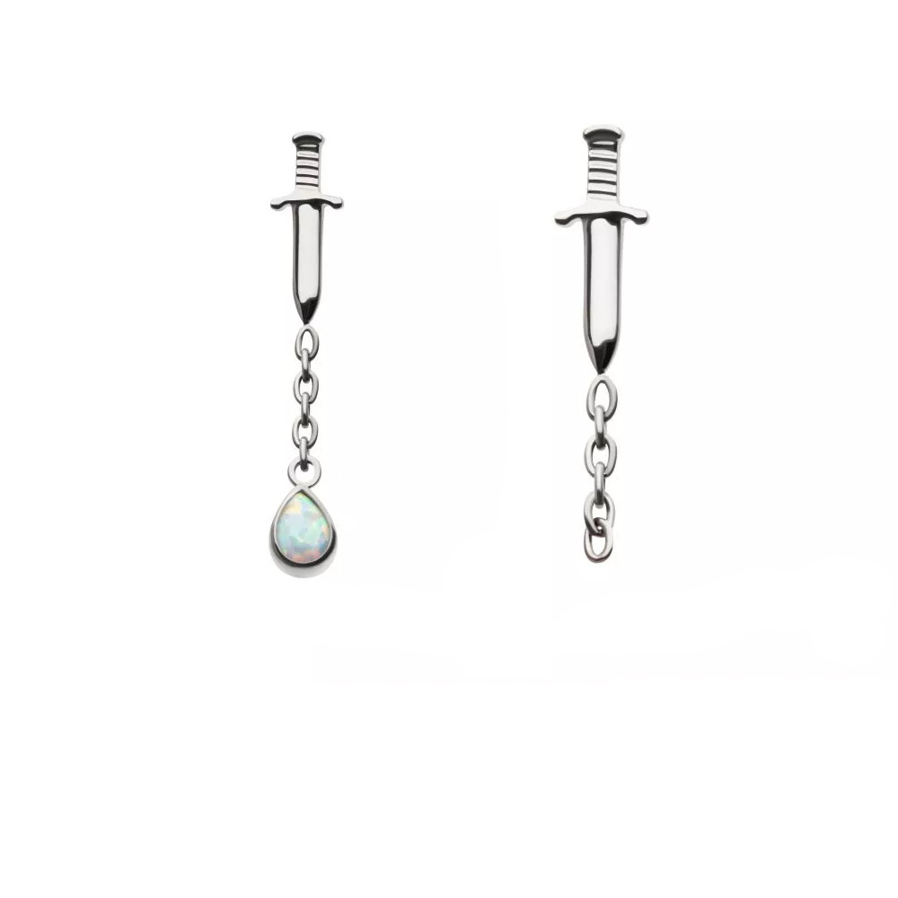 Custom Order Titanium Dangle Dagger Ends
