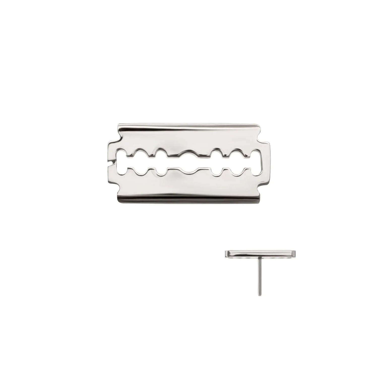 Custom Order Titanium Razor Blade Threadless End