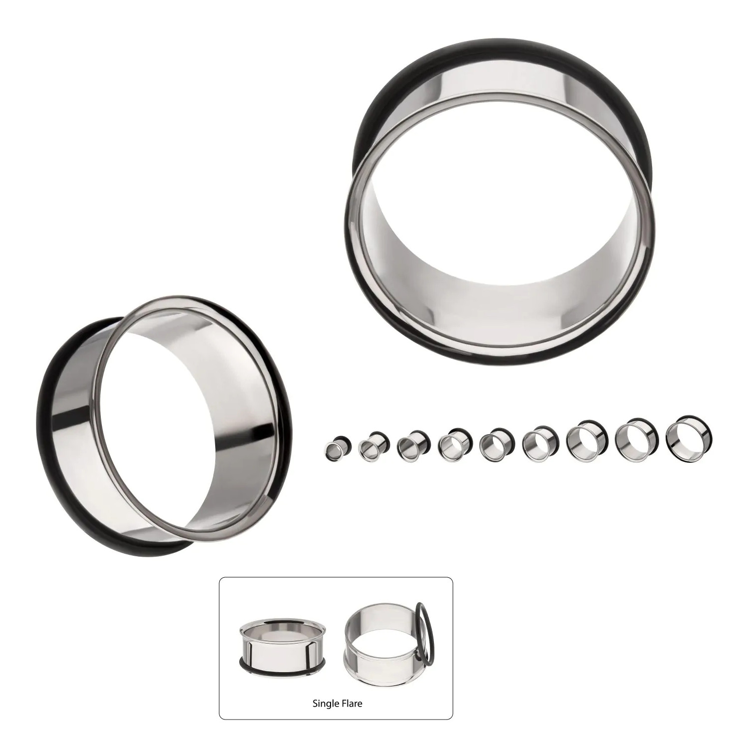 Custom Order Titanium Single Flare Eyelets