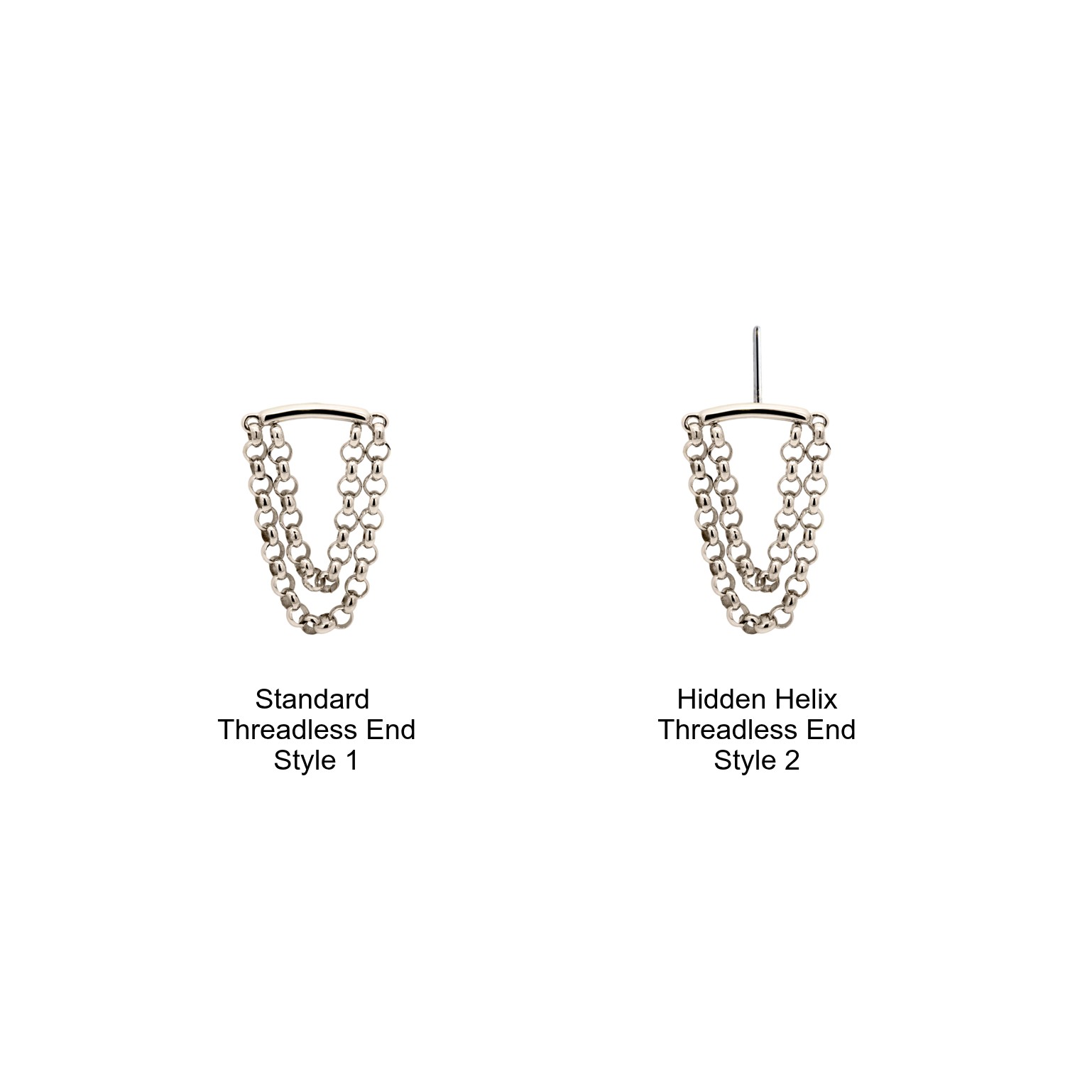 Custom Order 14k Gold Allegro Threadless End