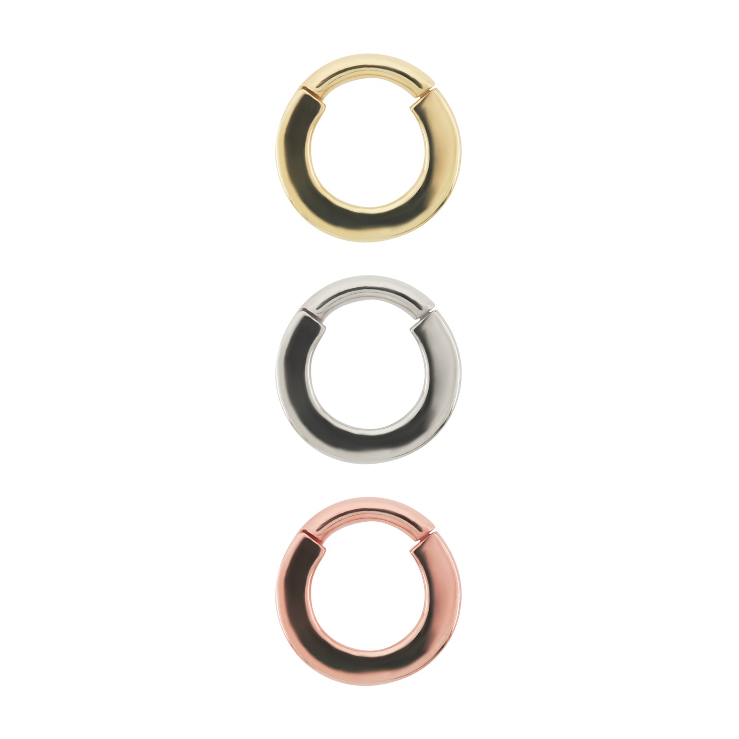 Custom Order 14k Gold Circle Geometric Clicker