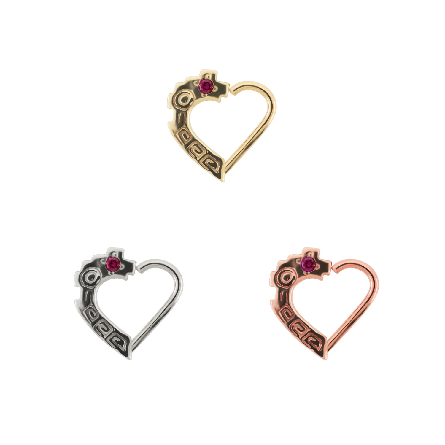 14k Gold Yaakun King Of Heart Seamless Ring