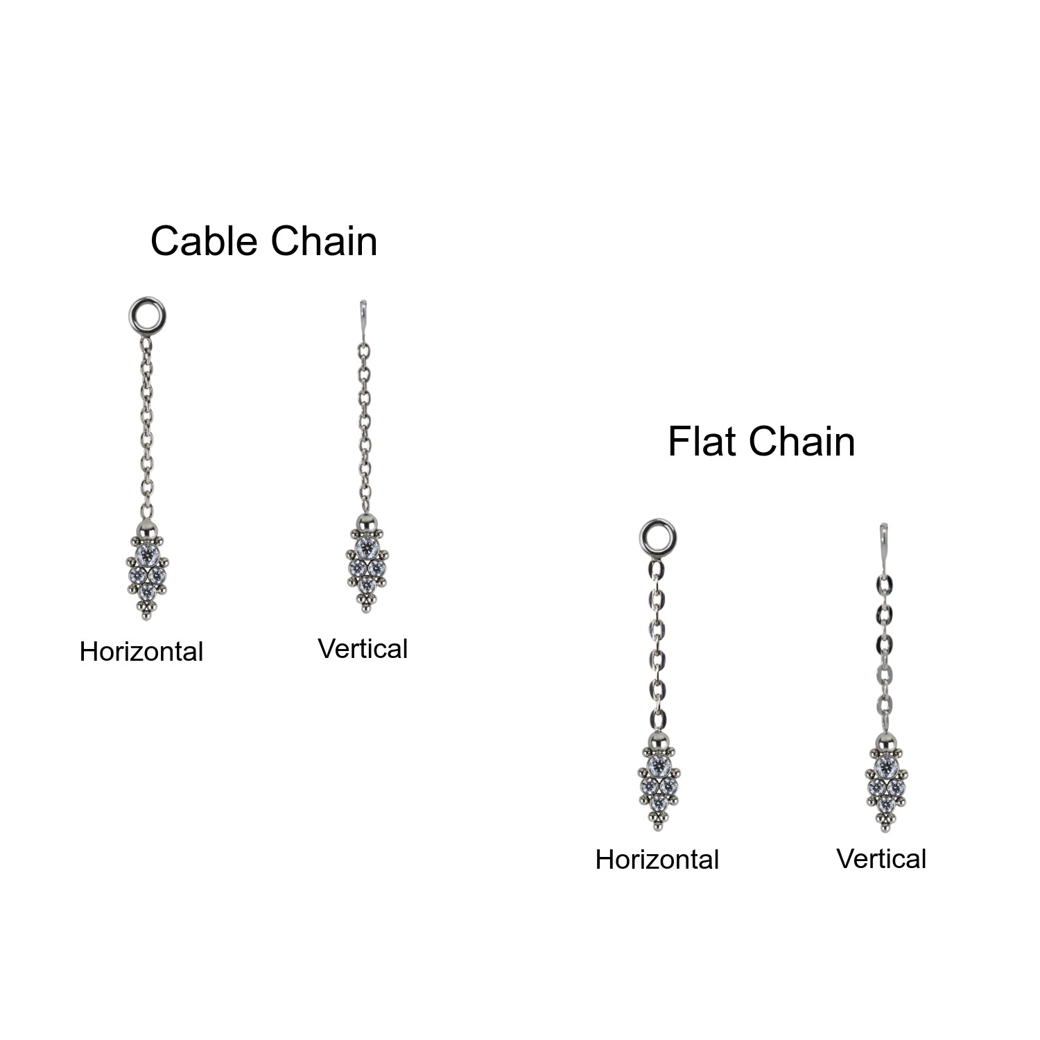 Custom Order Titanium Timeless Dangle Charm