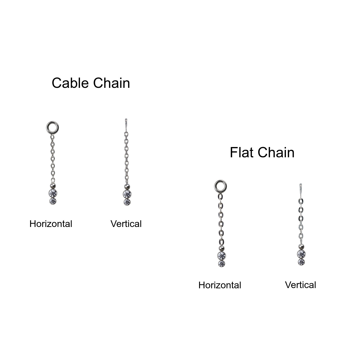 Custom Order Titanium Wistful Dangle Charm