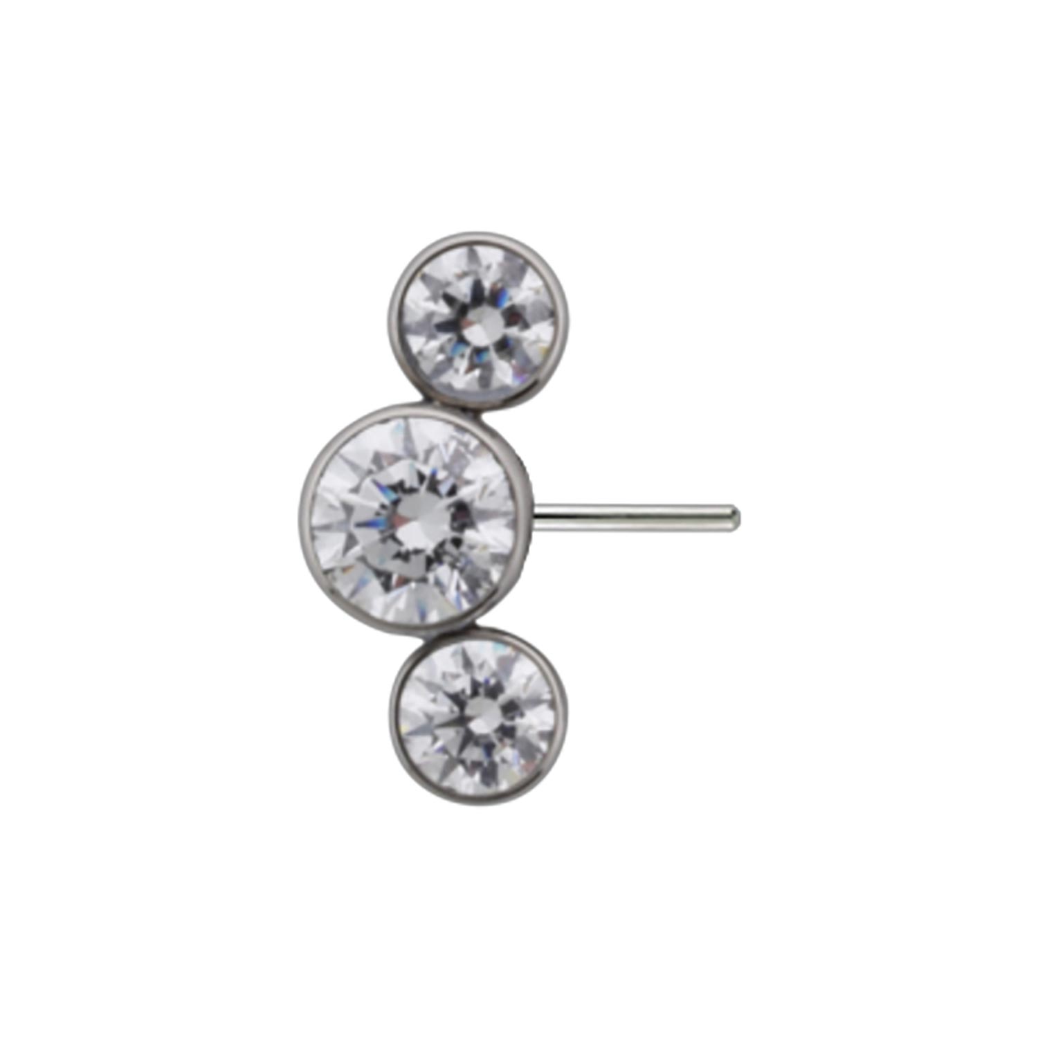 Custom Order Titanium Nb11t Side Set Bijoux Threadless End