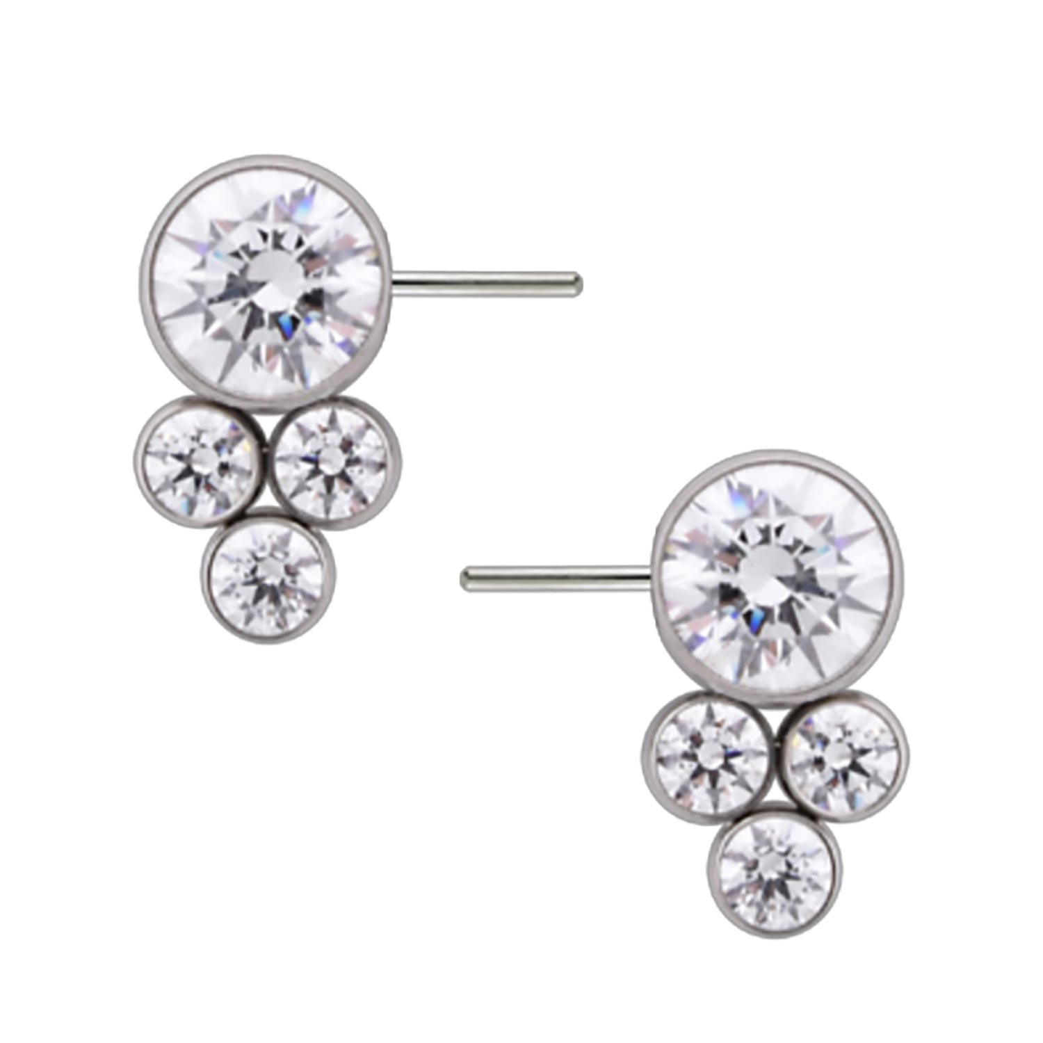 Custom Order Titanium Nb7tt Side Set Bijoux Threadless End