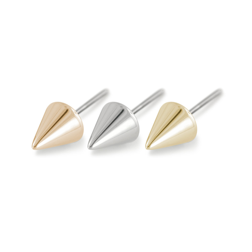 Custom Order 18k Gold Spear Threadless End