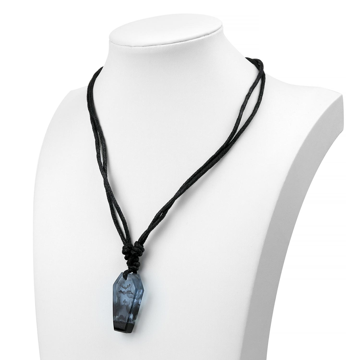 Taphophile Resin & Cotton Necklace | Bat