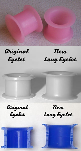 Long Silicone Eyelet (bubblegum Pink)