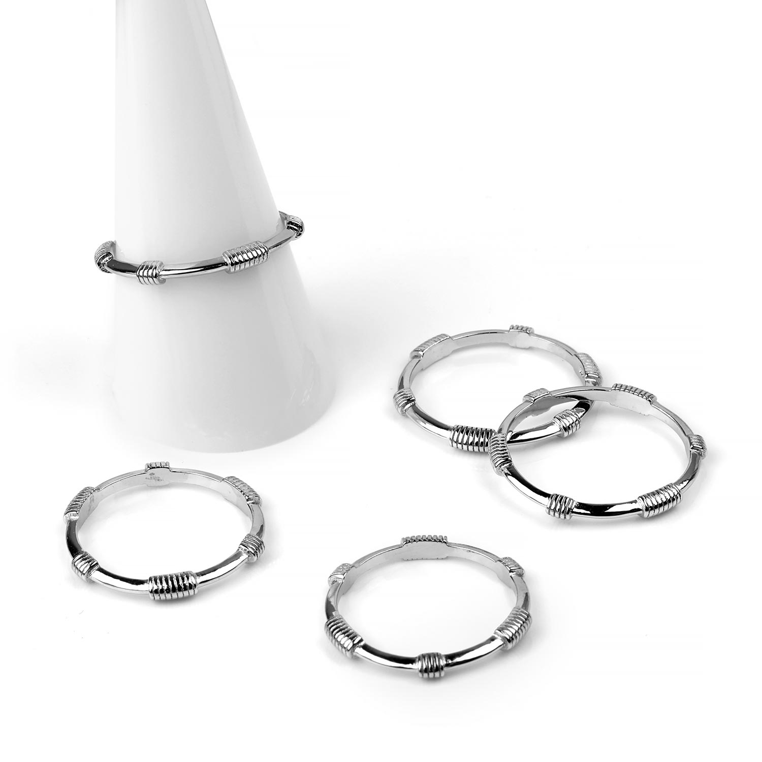 Sterling Silver Coil Finger Ring