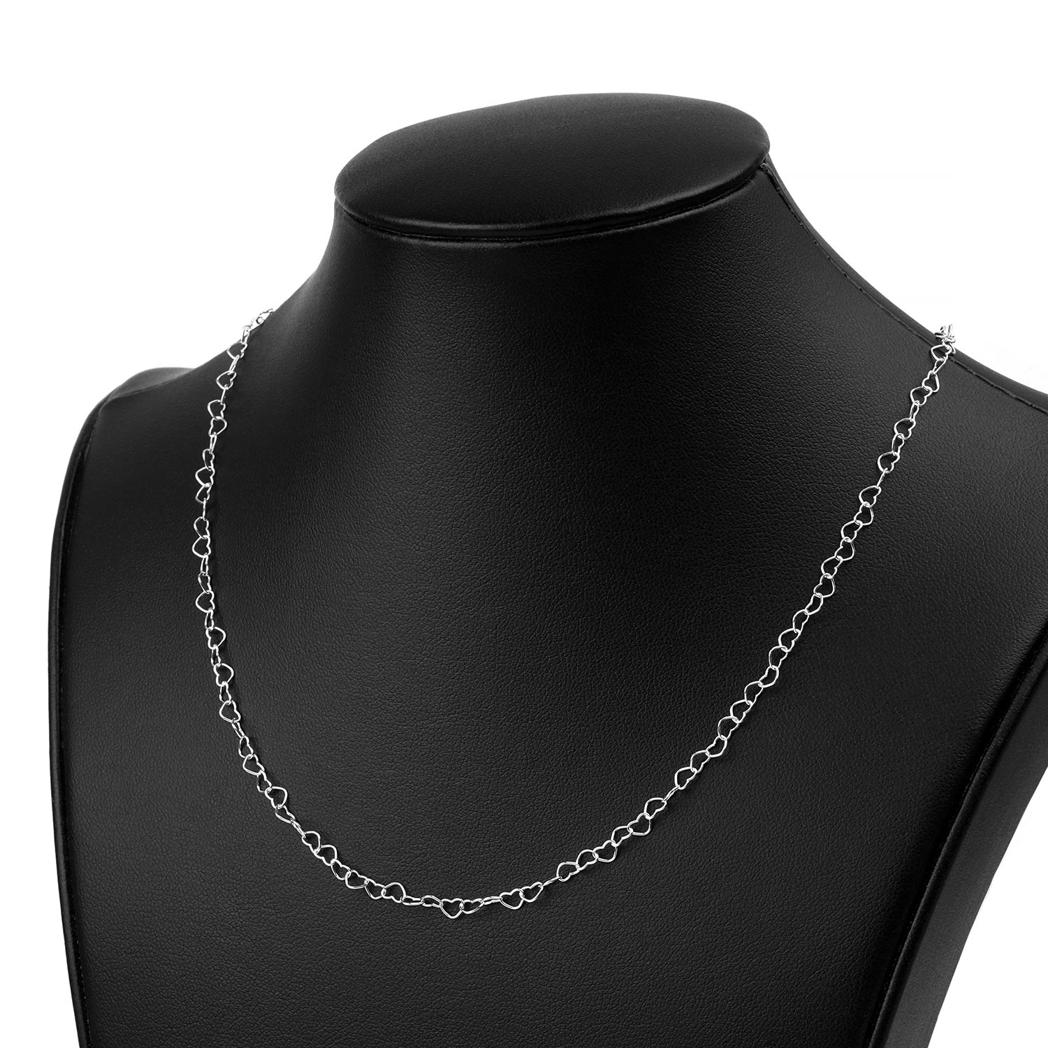 Sterling Silver Heart Chain Necklace