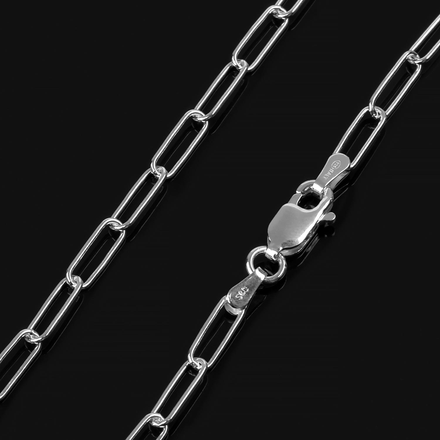 Sterling Silver Paperclip Chain Necklace