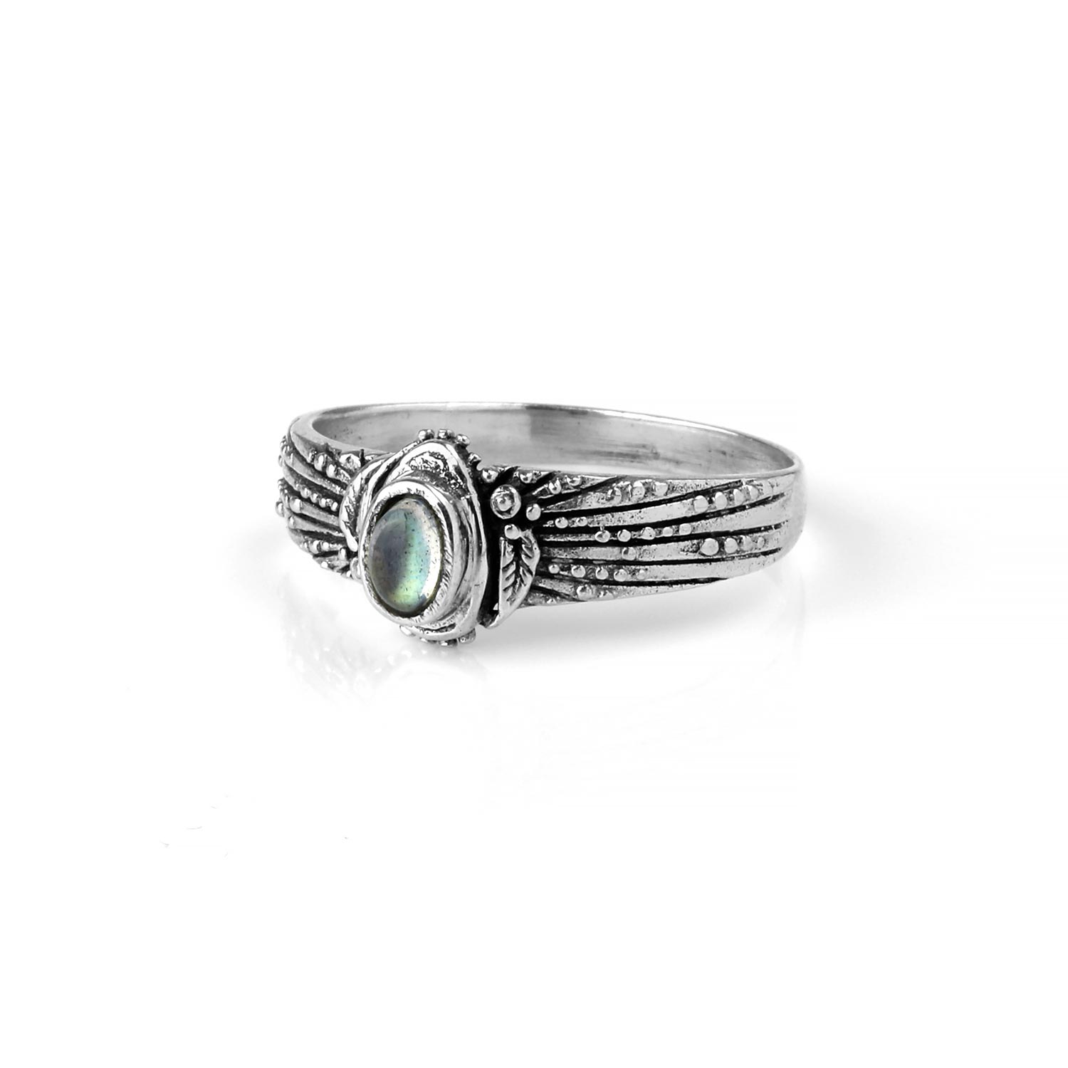Sterling Silver Labradorite Ring Collection