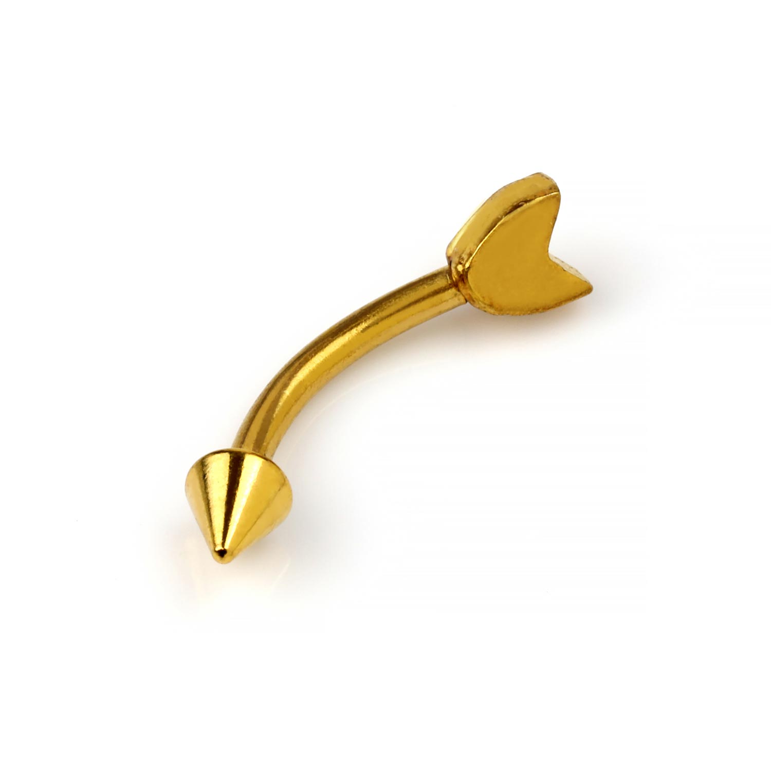 Steel Arrow Curved Barbell