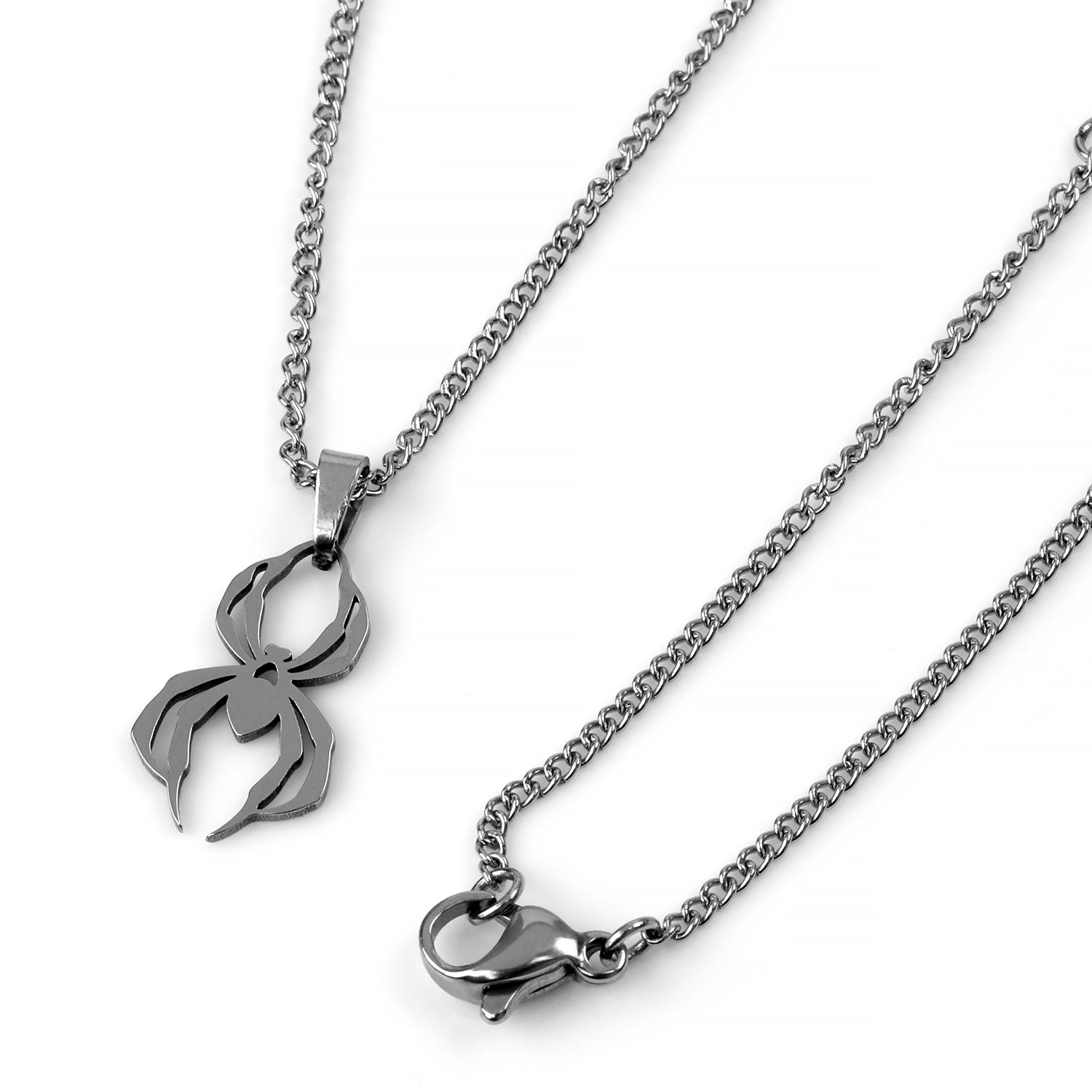 Black Widow Necklace: Stainless Steel Jewelry