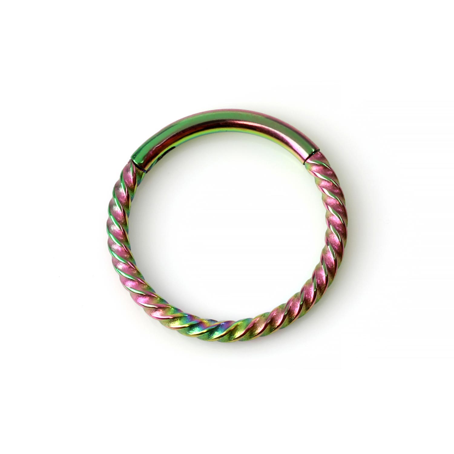 Stainless Steel Braided Clicker Ring | Twist | Twisted