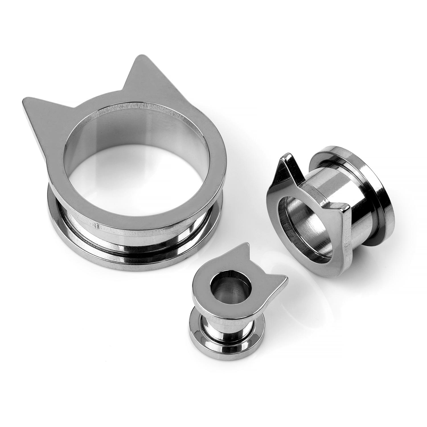 Steel Cat Ear Threaded Eyelets | Kitten